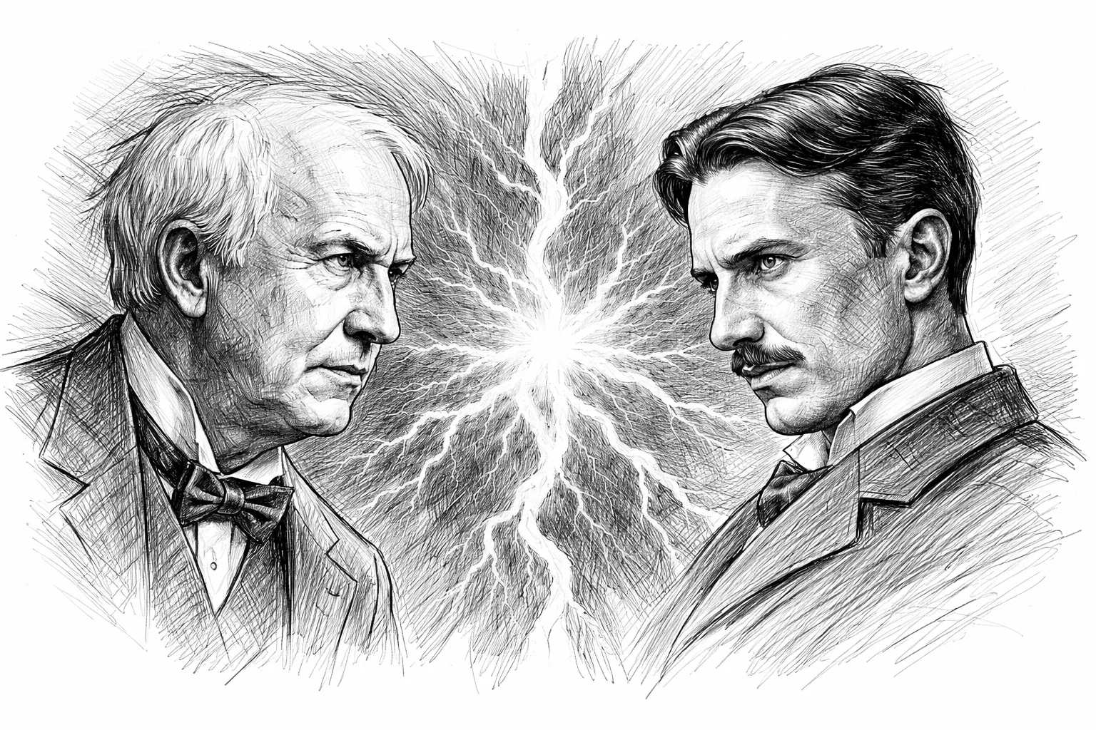 Thomas Edison's rivalry with Nikola Tesla